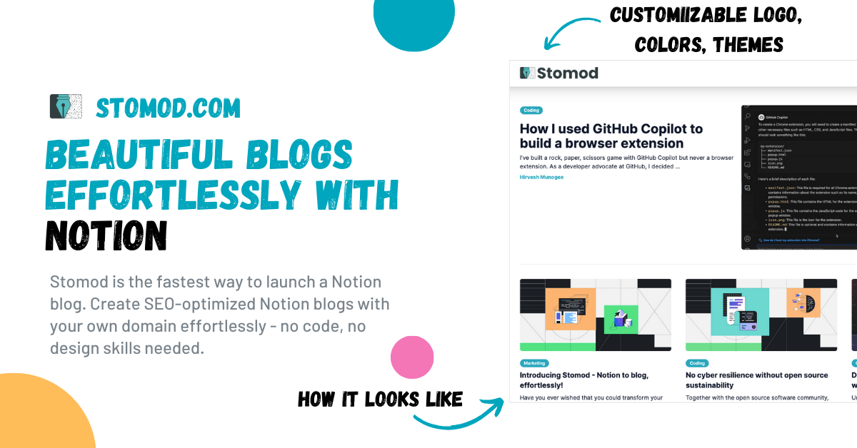 Stomod Docs - Documentation to Get You Started with Stomod